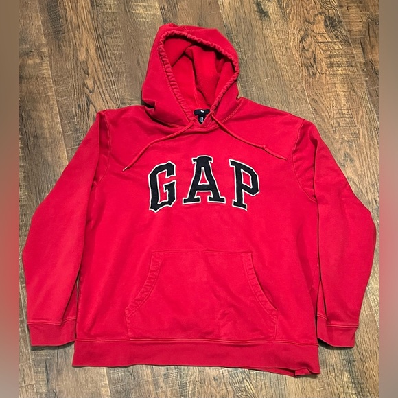 GAP | Shirts | Y2k Gap Spellout Hoodie Worn | Poshmark